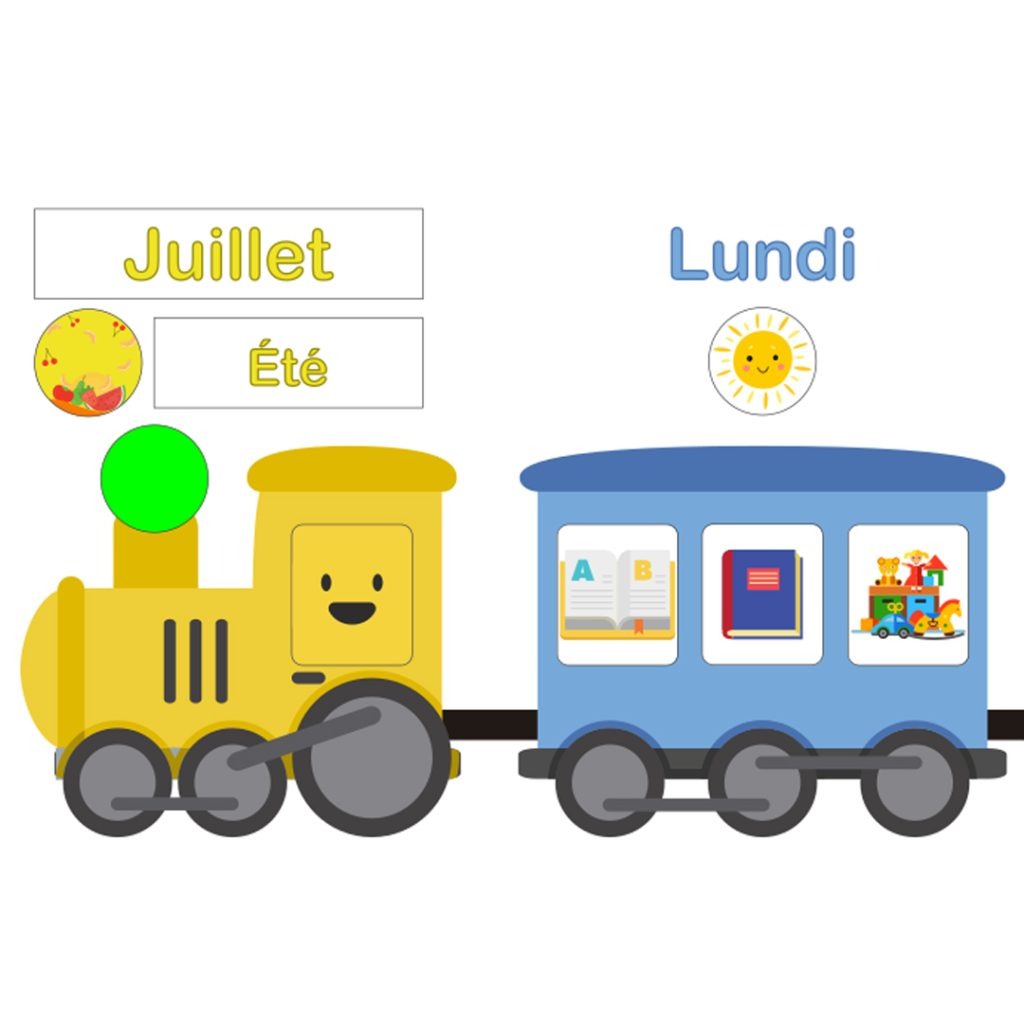 Train de la semaine maternelle à imprimer