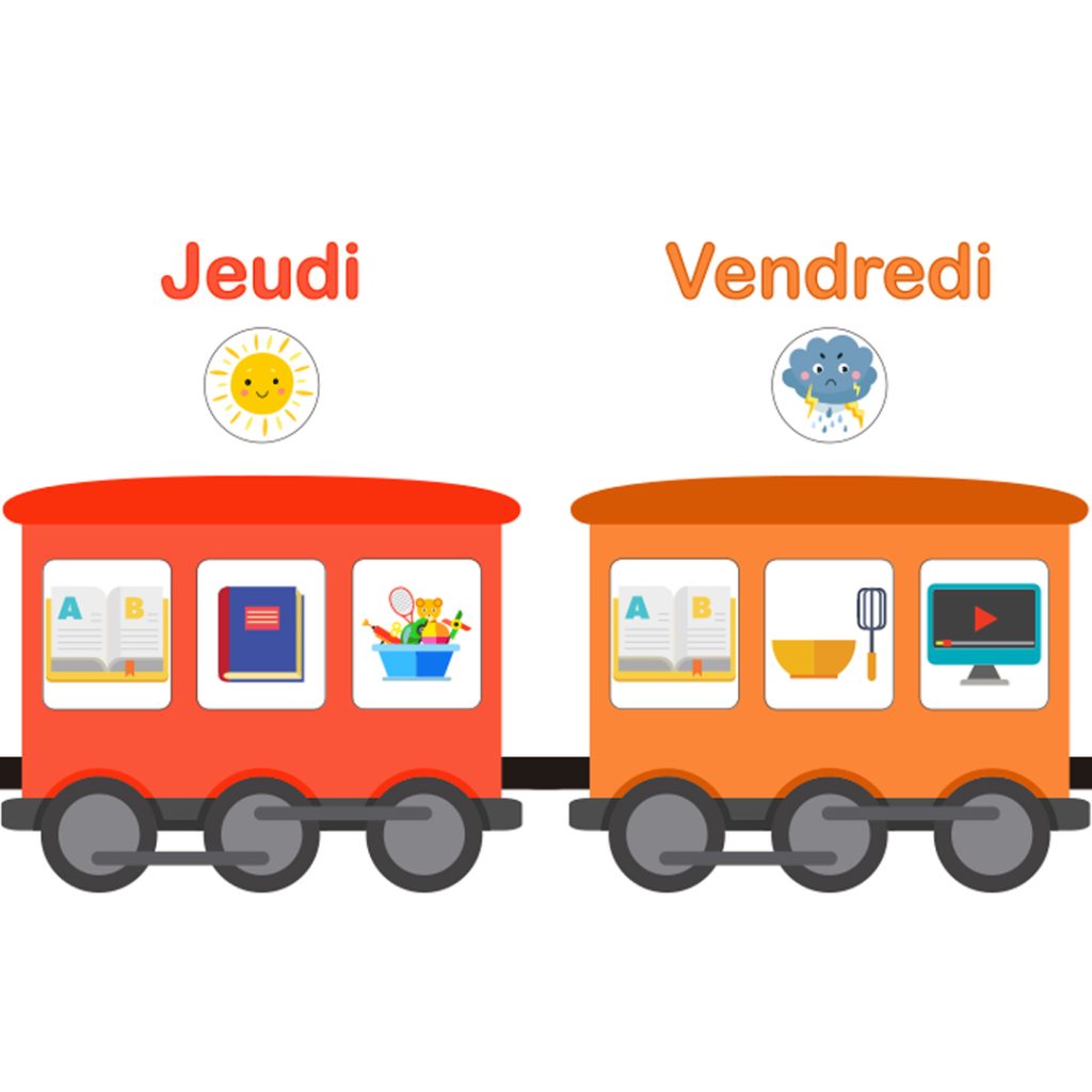Train de la semaine maternelle à imprimer