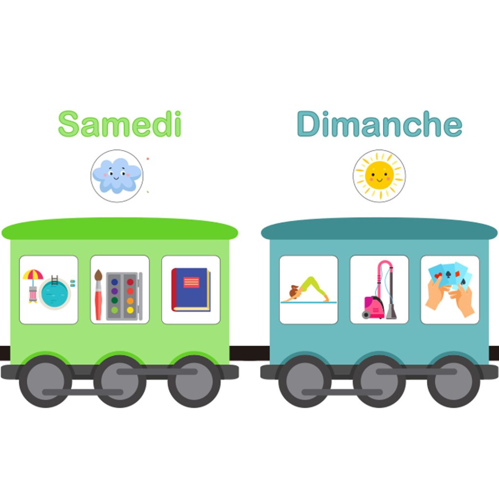 Train de la semaine maternelle à imprimer
