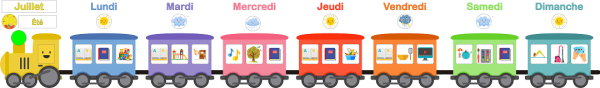 Train de la semaine maternelle à imprimer